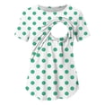 AKOEE Women's Maternity Tops Colorblock Soft Double Layer Breastfeeding ...