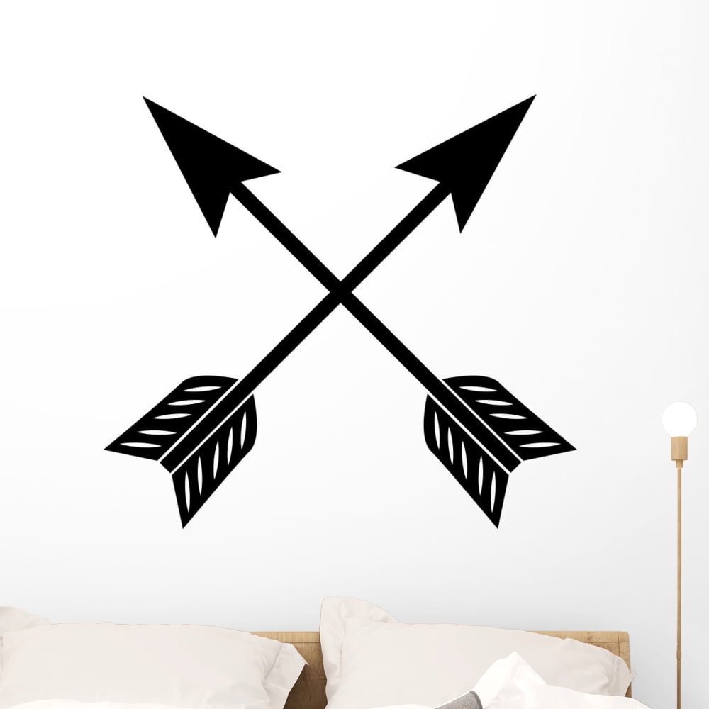 Cowboy Western Crossed Arrows Wall Decal Wallmonkeys Peel and Stick ...