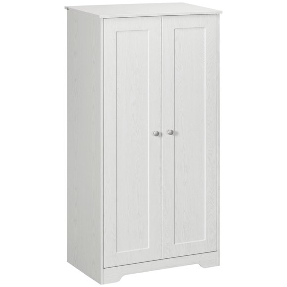 HOMCOM Kitchen Storage Cabinet, Freestanding Pantry Cabinet, White