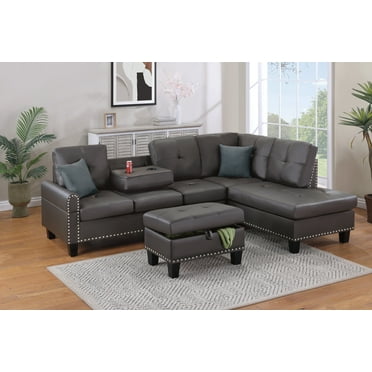 Poundex 4-pcs Sectional Set - Walmart.com