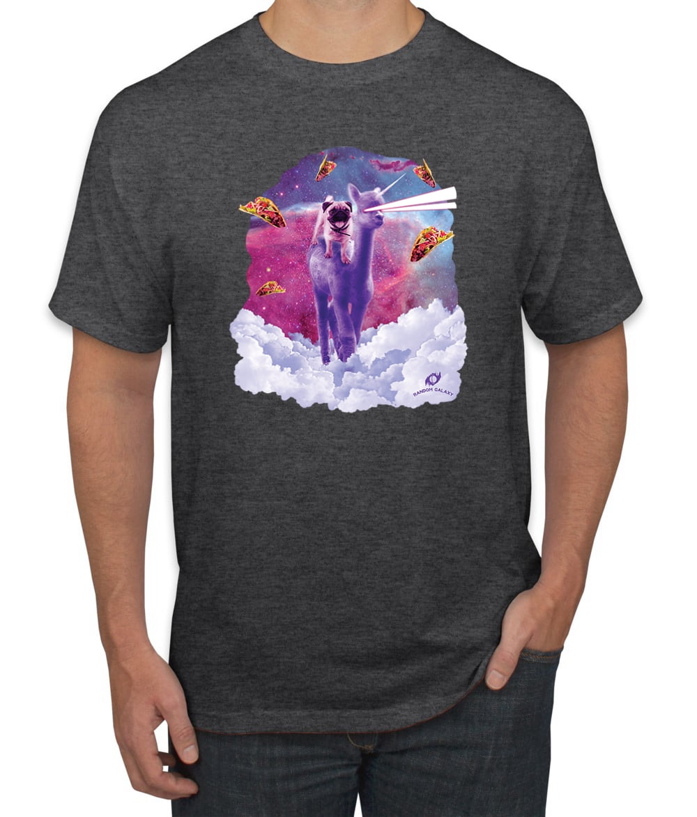 Wild Bobby, Cosmic Pug Riding Alpacacorn with Laser Eyes, Animal Lover ...