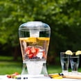 Homeries Large Beverage Dispenser (2 Gallon) Stand & Two Acrylic Cups ...