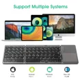 Russian/Spanish/English B033 Mini Foldable keyboard, Wireless Bluetooth ...