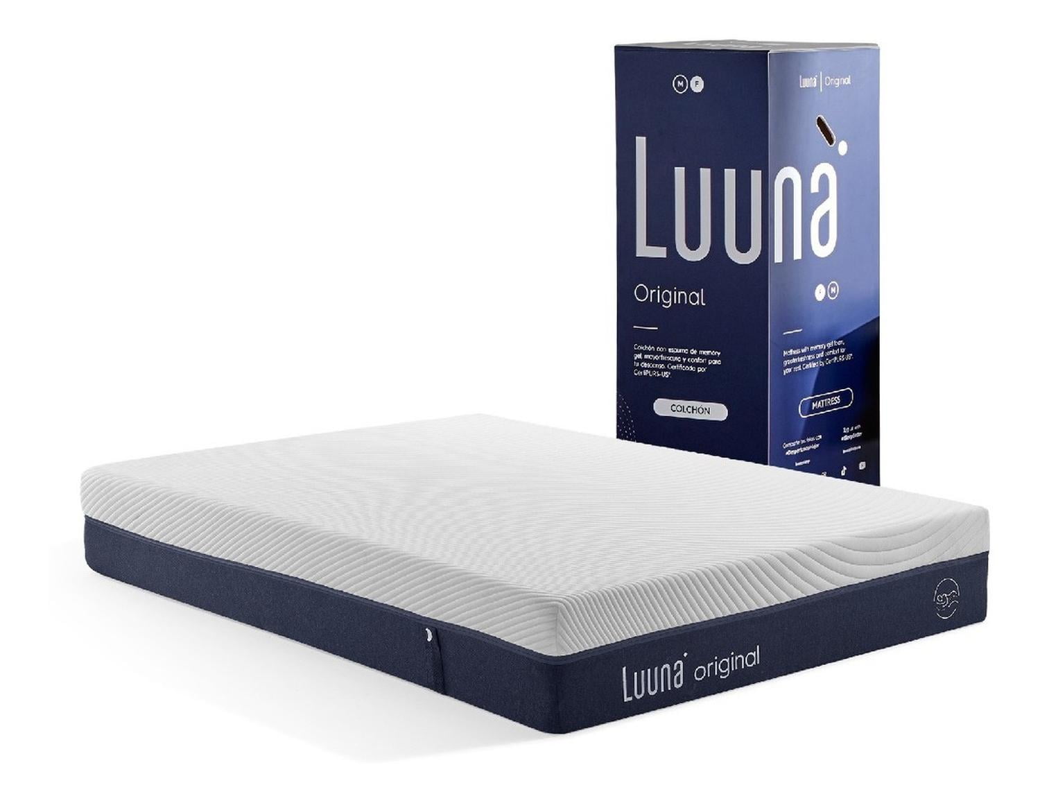 Colchón Luuna Memory Foam Matrimonial Hecho en México Blanco | Walmart ...