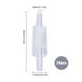 24pc Plastic Fish Air Pump Valve White 54x13.5mm Hole: 2.8mm - Walmart.com