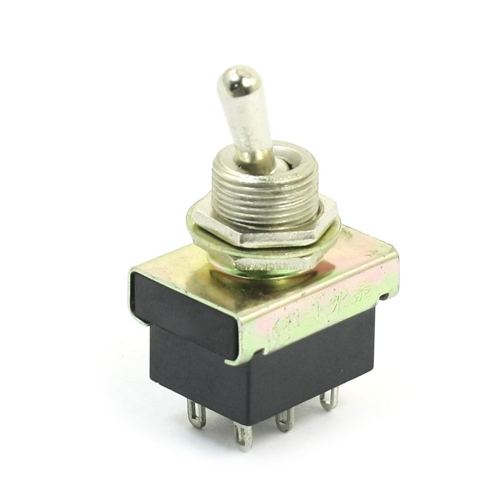 Panel Mount 6 Pin 2PDT ON/OFF 2 Position Toggle Switch 220V 3A KN3-3 ...