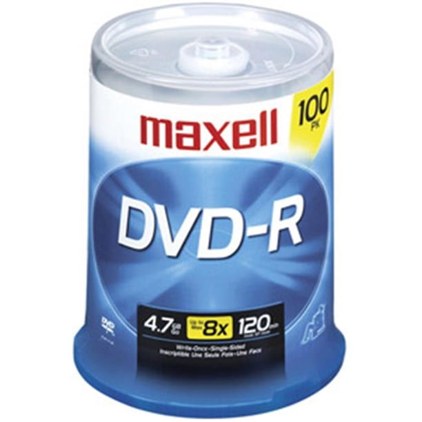 MAXELL 4.7 GB DVD-R 100-ct spindle - Walmart.com