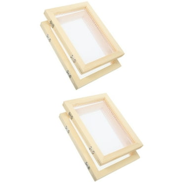 FLONOZZ Paper Making Screen Kit, 6 Pack Wooden Paper Making Mold Frame ...