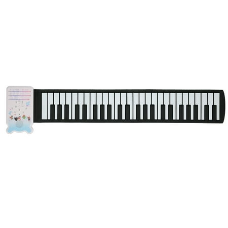 Fyydes Kids Roll Up Piano Toy Rechargeable Portable 49 Keys Electric Piano Keyboard with ...