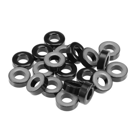 20pcs 9.2 x 18 x 6.5mm Ferrite Ring Iron Powder Toroid Cores Black Gray ...