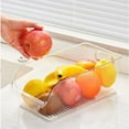 Clear Refrigerator Storage Box Organizer For Food Pantry Beverage Beer ...