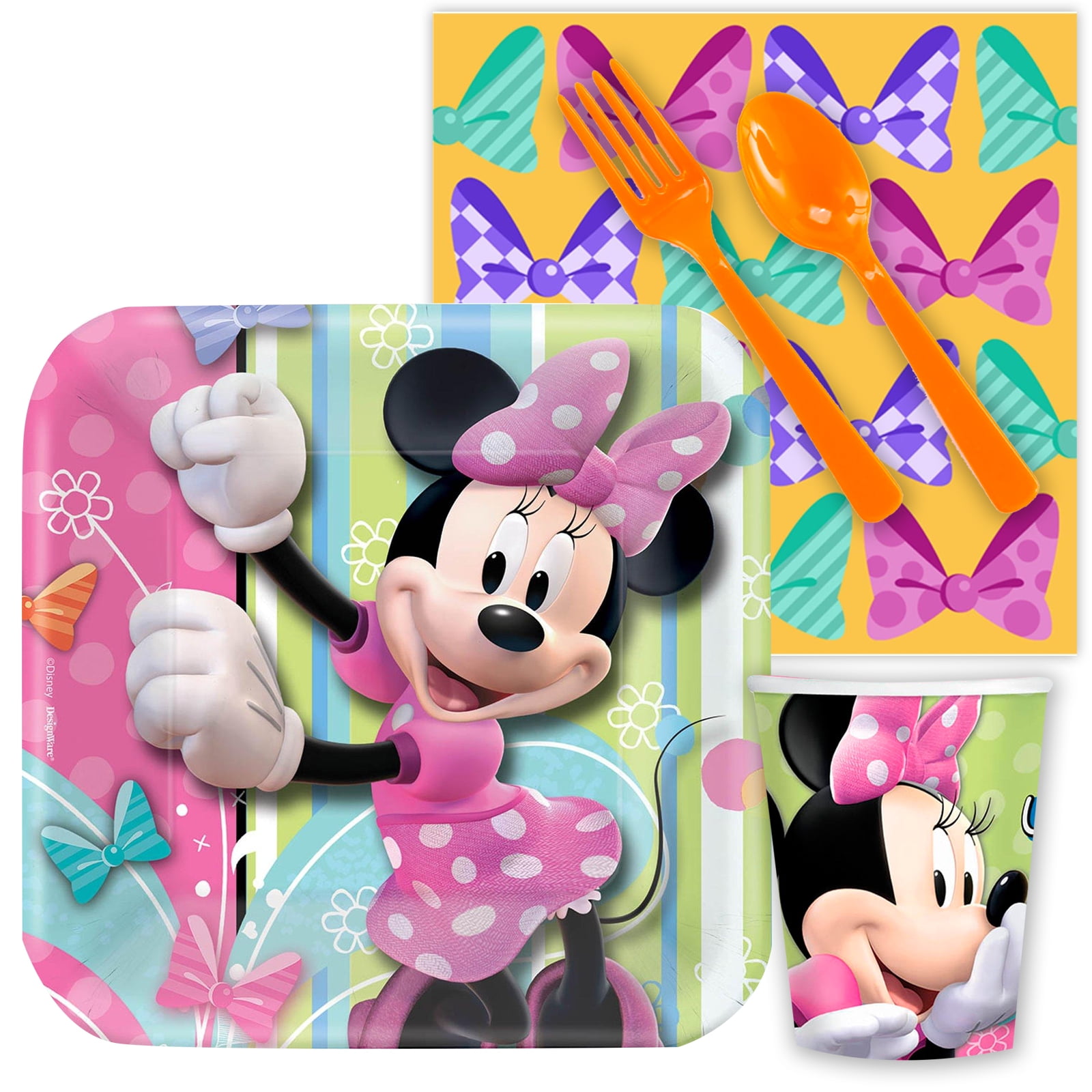 Minnie Mouse Birthday Party Standard Tableware Kit Serves 8 Party minnie-mouse-birthday-party-standard-tableware-kit-serves-8-party