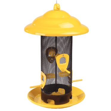 Harvest Seed & Supply Black Metal Snack Stack Hanging Wild Bird Feeder ...