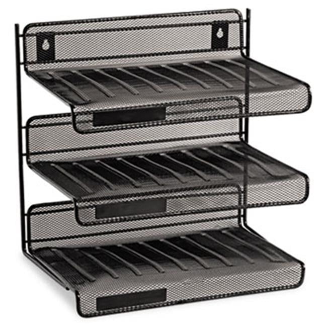 Eldon Office Products 22341 Mesh Three-Tier Letter Size Desk Shelf, 12 ...