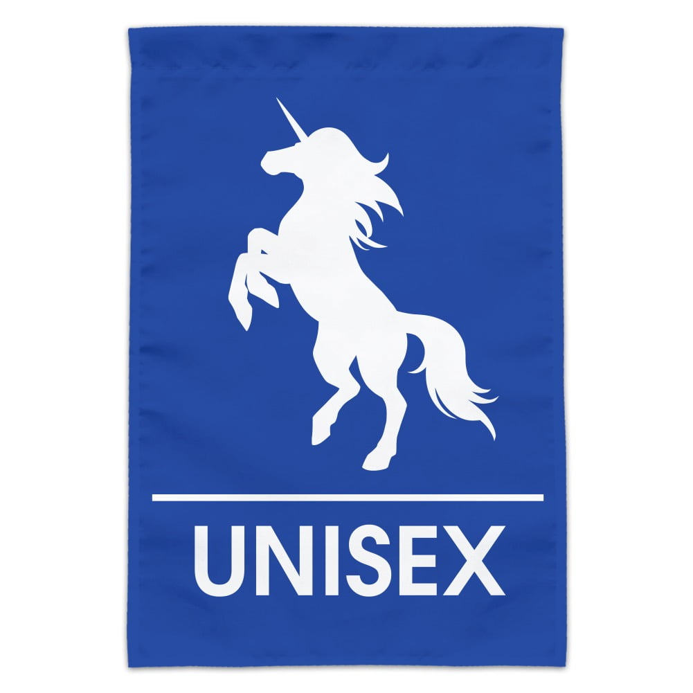 Unicorn Unisex Restroom Bathroom Washroom Sign Garden Yard Flag ...