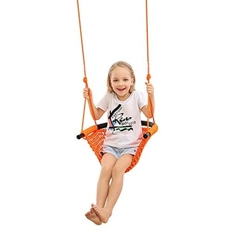 Kid Swing Seat,Adjustable Rope Swing Child Hanging Swing Chair for 2-12 ...
