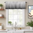 Black Gray Mosaic Valances for Windows, Minimalist Abstract Hexagonal ...