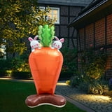 Ranliy 4 Feet Inflatable Easter Day Decoration, Blow Up Carrot With ...