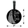 Corpse Bride Logo and Silhouette Round Leather Luggage Card Suitcase ...