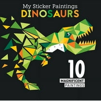 My Sticker Painting My Sticker Paintings: Dinosaurs: 10 Magnificent ...