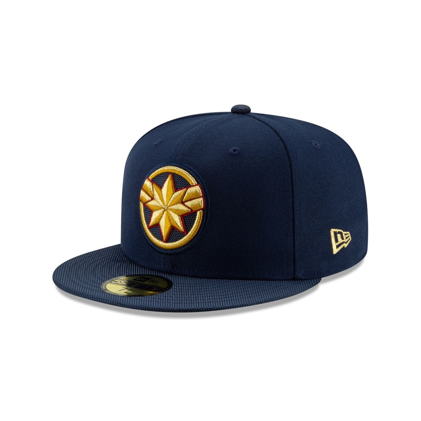 Captain Marvel Movie Logo Navy New Era 59Fifty Fitted Hat-8 Fitted ...