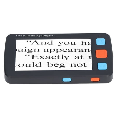 Portable Reading Aid, 5.0in LCD Screen 4X-32X Zoom Electronic Digital ...