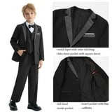 Lolanta Kids Tuxedo Suit, 5 Piece Set, Formal Wear for Boys, Cotton ...