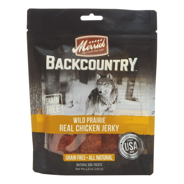 Merrick Backcountry Grain-Free Wild Fields Real Chicken Jerky Dry Dog ...