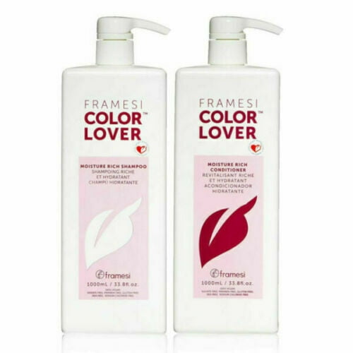 Framesi Color Lover Moisture Rich Shampoo & Conditioner Liter Duo (33.8 ...