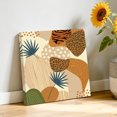 Abstracts Leopard Print Canvas Wall Art for Living Room, Palm Leaf ...