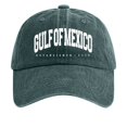 Baseball Hat Vintage Washed Denim Printed Sun Protection Summer ...