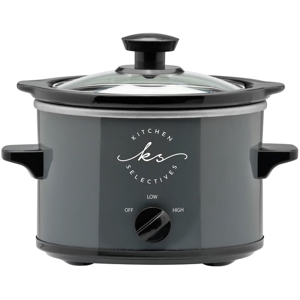 Kitchen Selectives 1½-Quart Slow Cooker, Graphite - Walmart.com