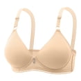 Comfortable Bras for Women Lace Back Button Shaping Cup Adjustable ...
