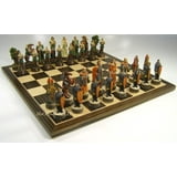 Medieval Times ROBIN HOOD Chess Set W/ 14 Ebony Black Maple Wood Board ...