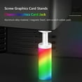 jixopn ARGB Graphics Card GPU Holder Adjustable Magnetic Vertical ...