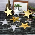 48Pcs 2 Colors Paper Glitter Star Wall Decoration Birthday Party ...