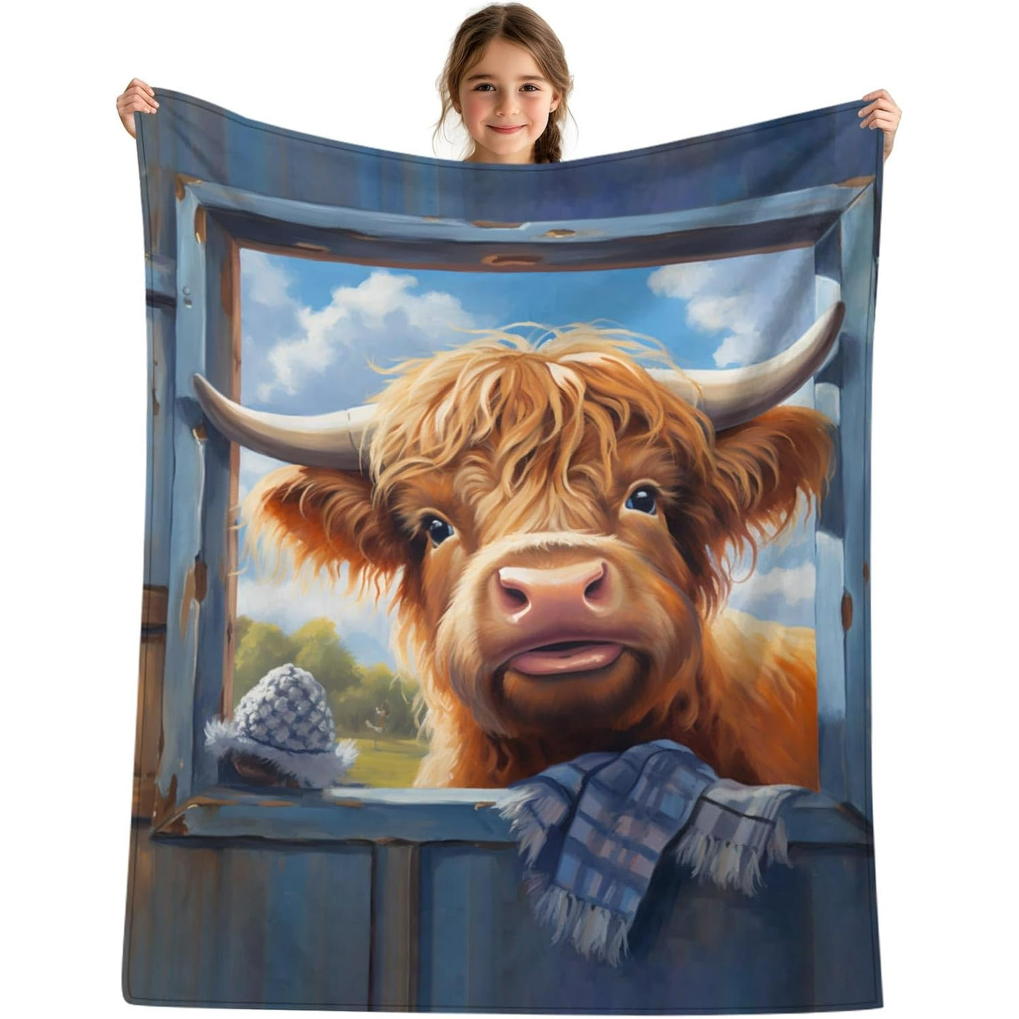 Click here for Scritism Highland Cow Blanket  Cute Baby Highland... prices