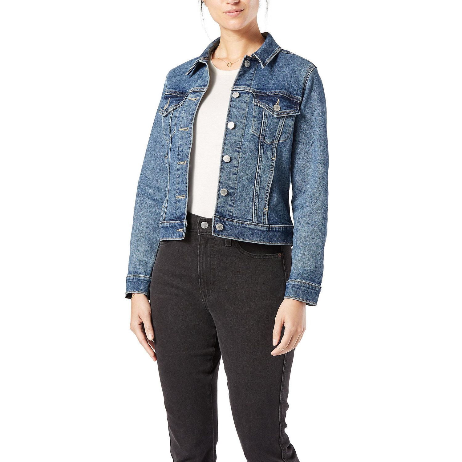 Click here for Levi Strauss Signature Womens Trucker Jacket prices