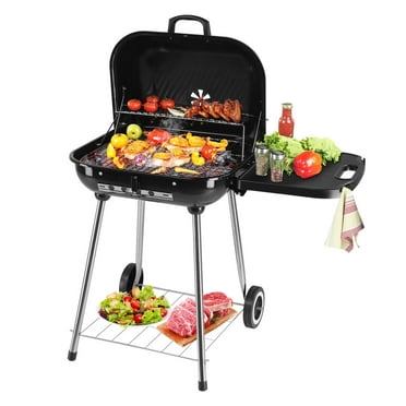 Park Style Charcoal Grill, Portable Outdoor BBQ with 16x16 Inch Grate ...