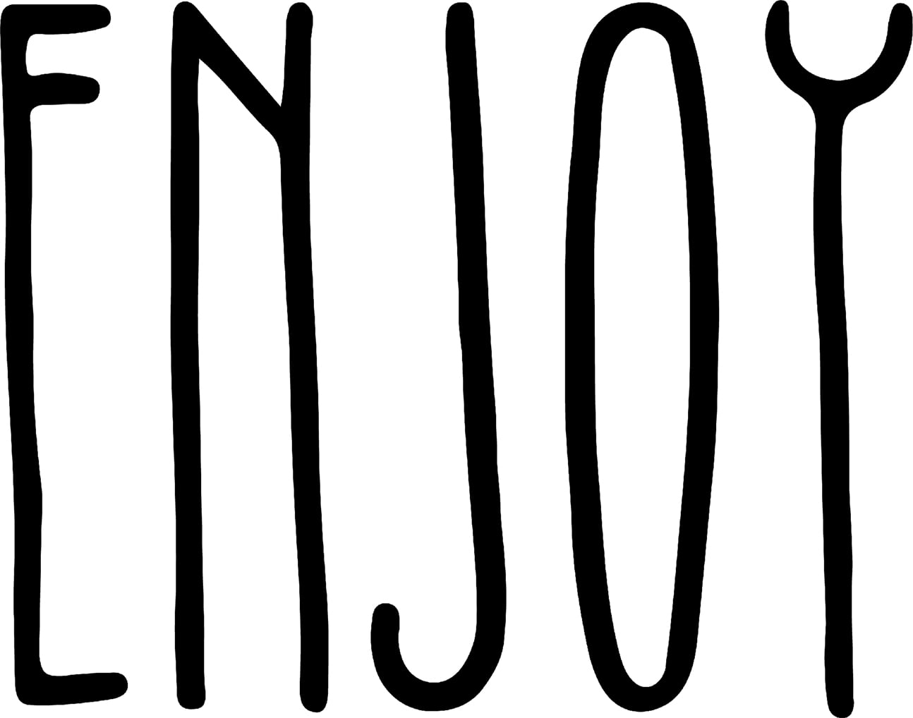 Enjoy Tall Fun Love Interactive Pleasure Savor Wall Decals for Walls ...