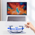 Aluminum Alloy Laptop Stand 360° Rotatable Notebook Holder Liftable ...