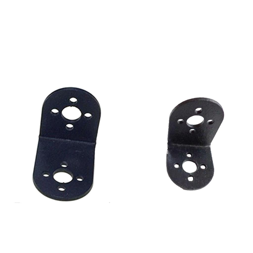 2Pcs Black Metal L-Shaped Beam Bracket for Arm/Humanoid /Servo Simple ...