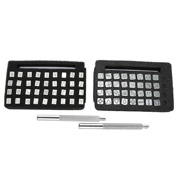 Outil De Poinçonnage en Acier Métallique 6mm 26 Alphabets Alphabet 10 ...