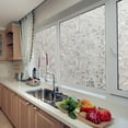 "Waterproof Floral PVC Window Film, Anti-UV, Removable 17"" x 40 ...