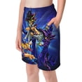 Kids Yu Card Gi 0h Beach Shorts with Mesh Liner Swim Trunks Swim Shorts ...
