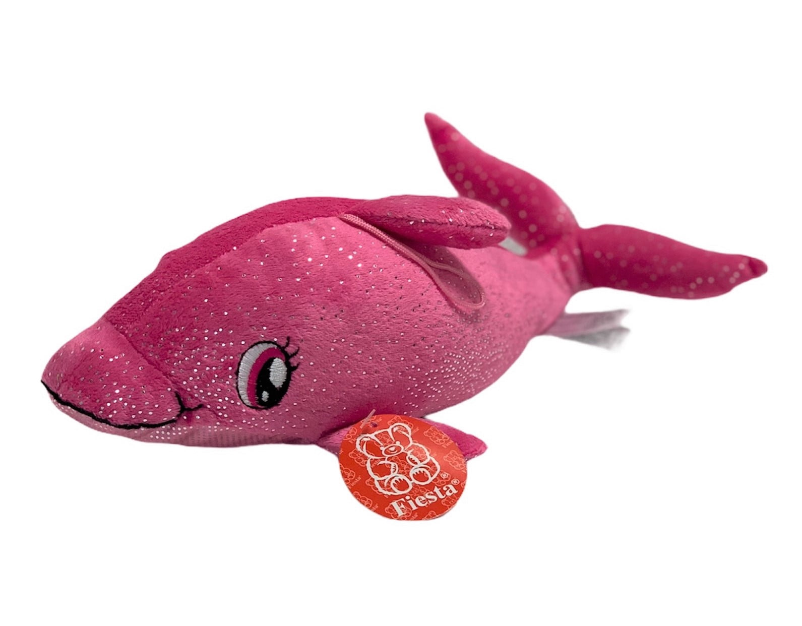 Fiesta Pink Sparkle Dolphin 11.5 Inch Stuffed Plush Toy - Walmart.com