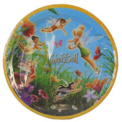 disney tinkerbell birthday party dessert plates - 8 per package ~new ...