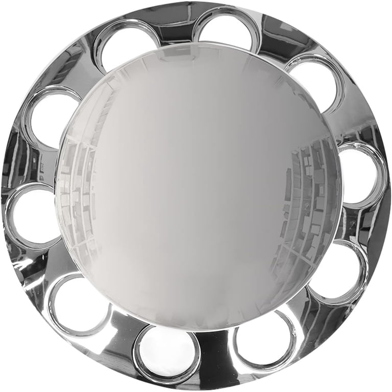 Semi Truck Hub Covers Set Of 4 Chrome - 8 Hole Dome Wheel Covers For ...