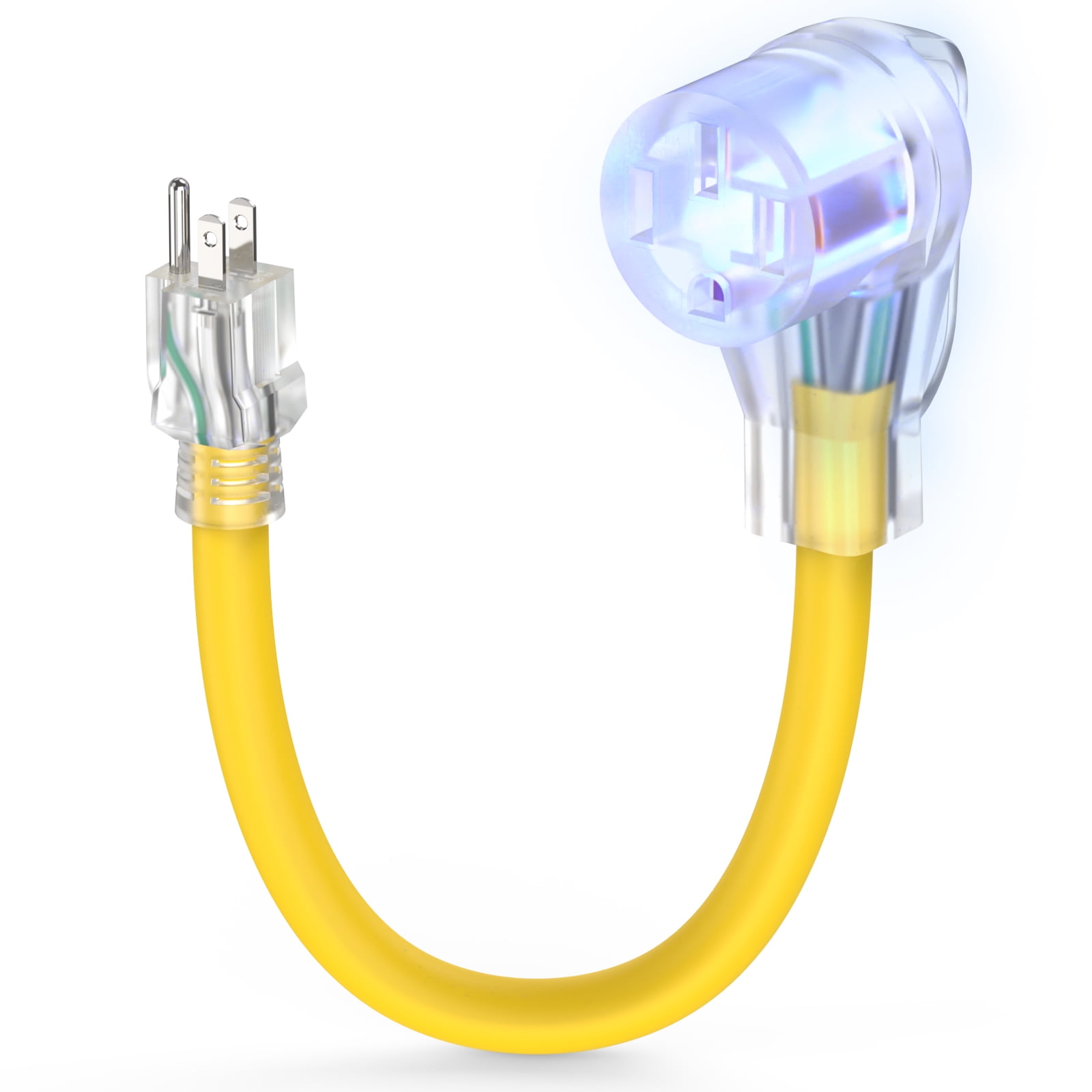 TOOLIOM 50 Amp to 110 RV Electrical Adapter,15Amp 5-15P Male to NEMA 14 ...