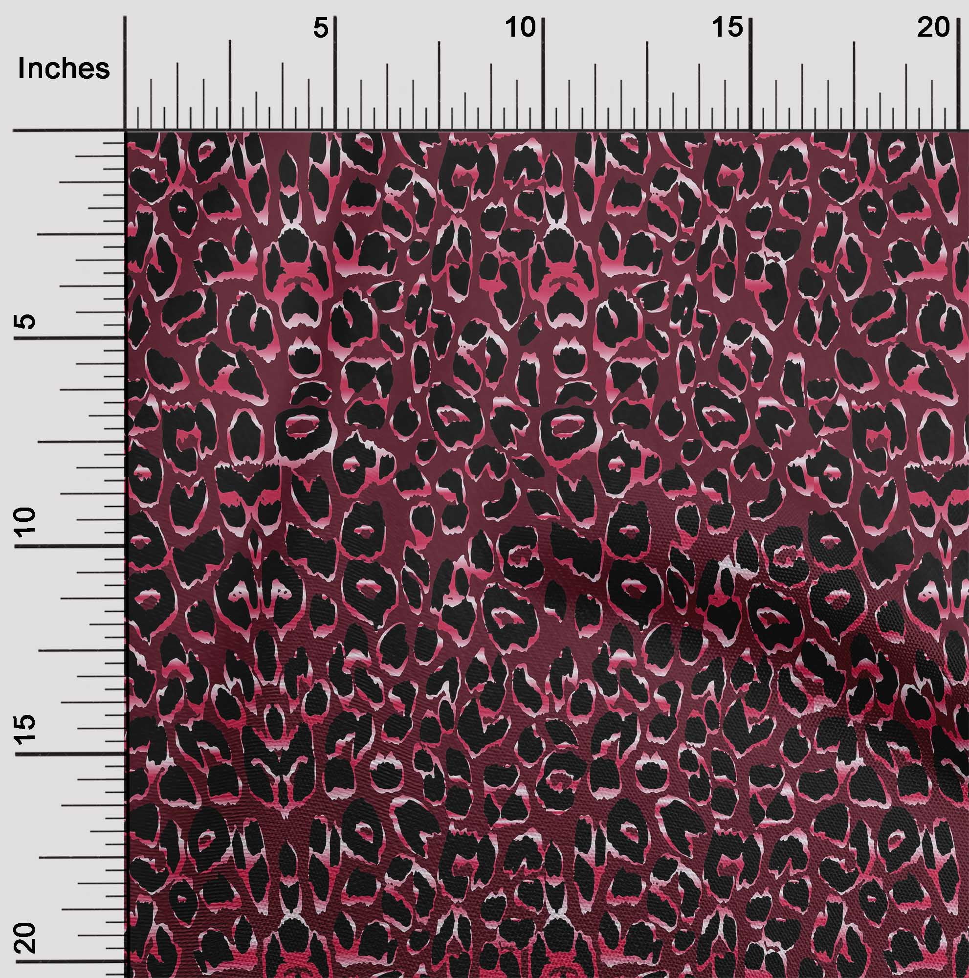 oneOone Cotton Jersey Maroon Fabric Animal Skin Sewing Material Print ...